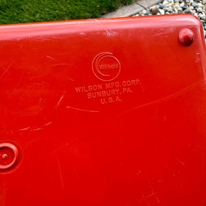 Wil-hold Vintage Sewing Boxes - Thread & Bobbin Case - Retro Orange and ...