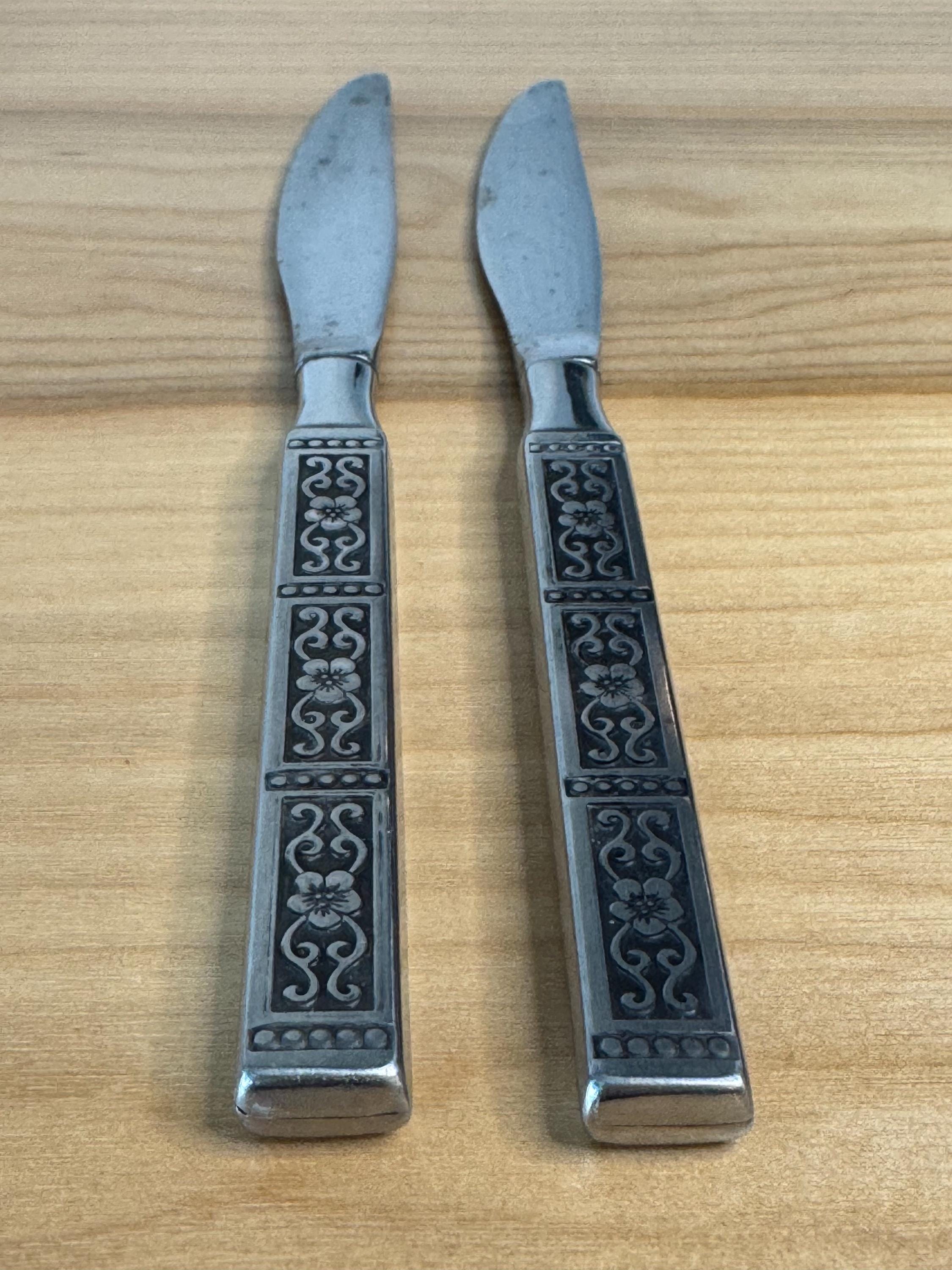 Vintage Oneida Isabella Community Stainless Flatware Sets Mcm Oneida 6441