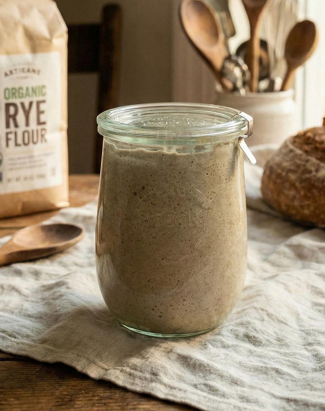 Organic Liquid Rye Sourdough Starter - Optional Sourdough Home - Etsy