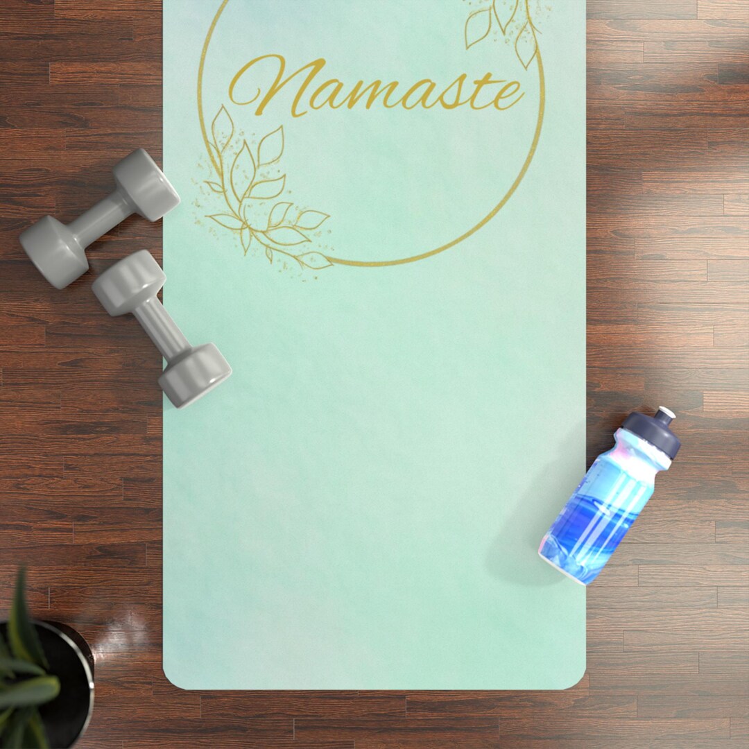 Namaste Rubber Yoga Workout Mat - Etsy