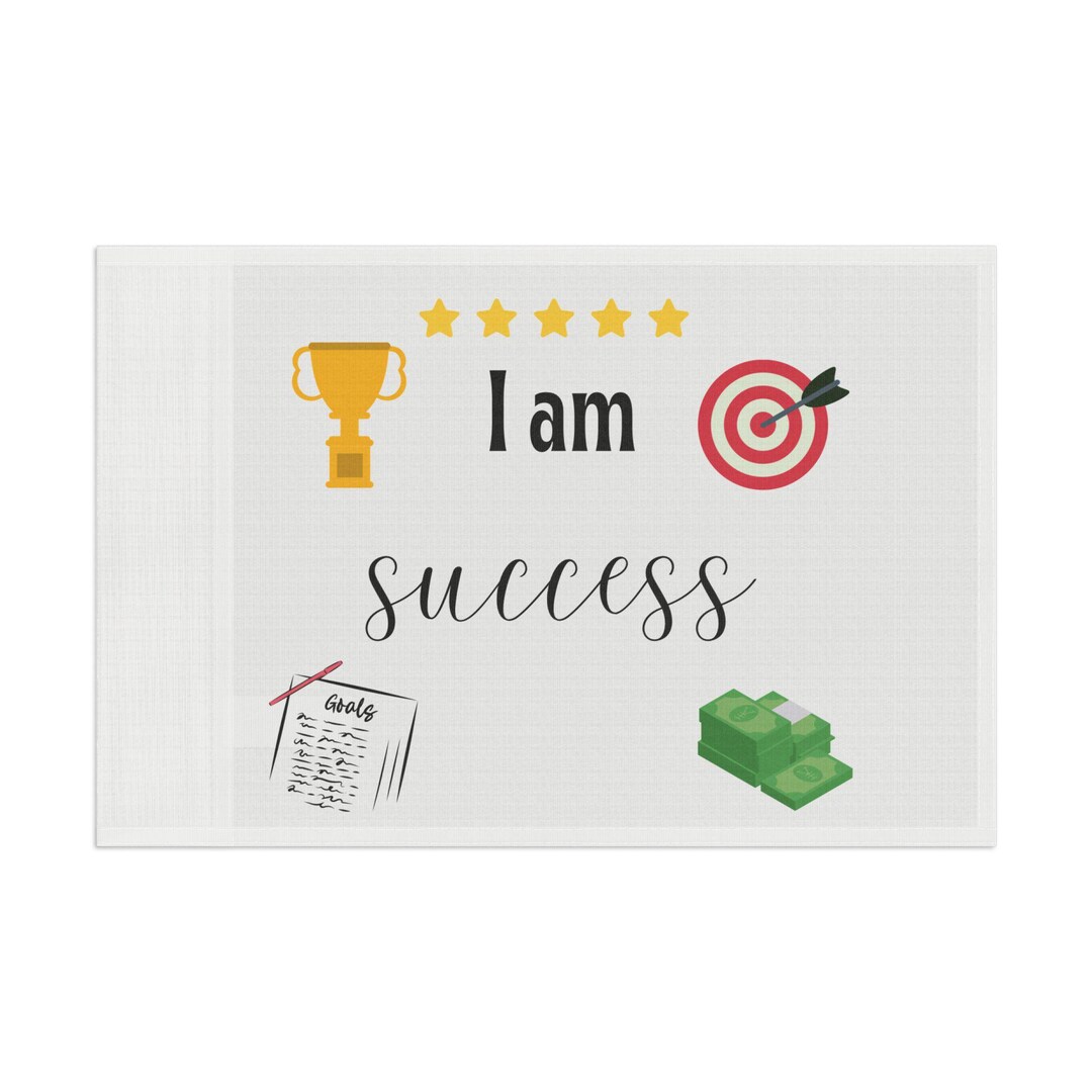 Affirmation I Am Success Flag - Etsy