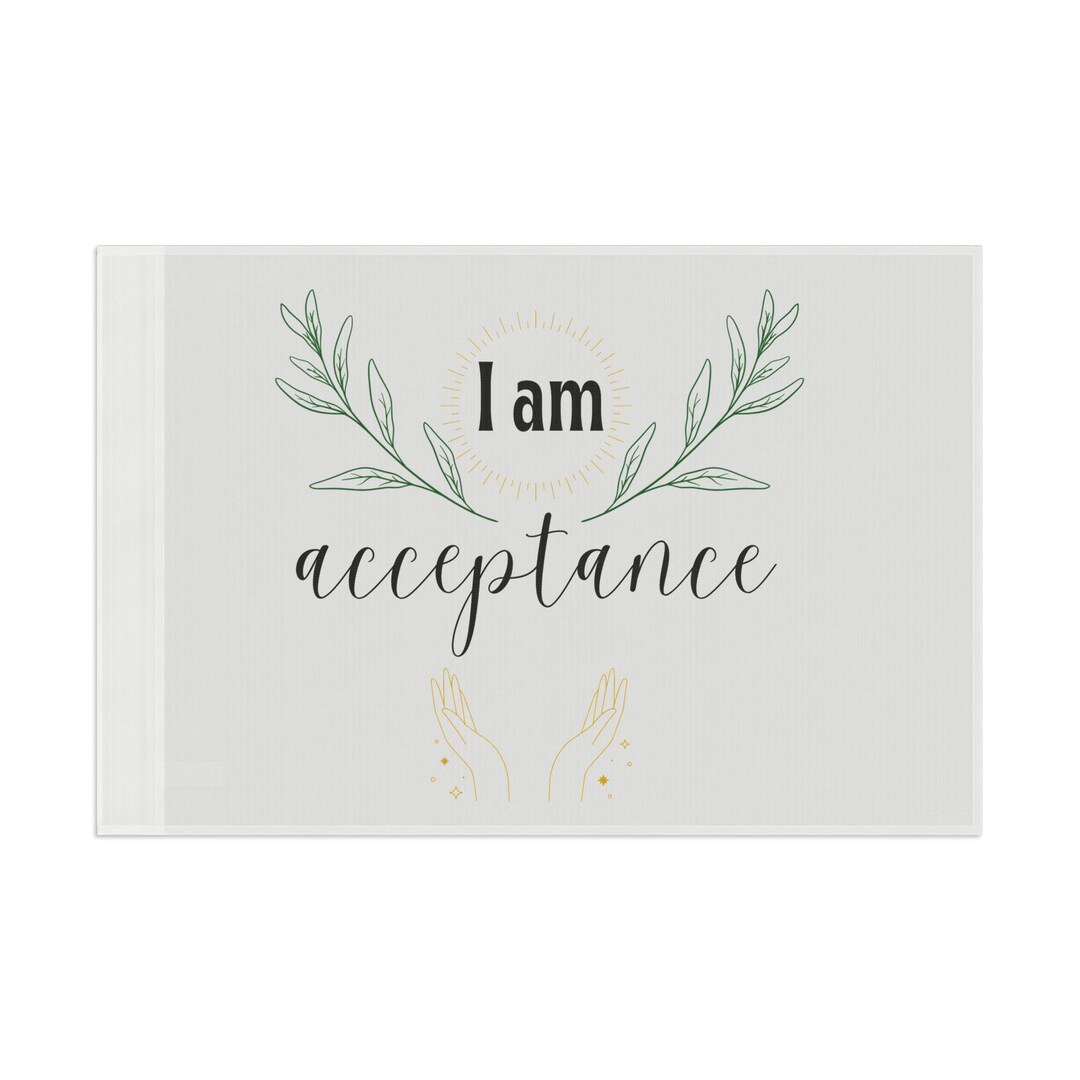 Affirmation I Am Acceptance Flag - Etsy