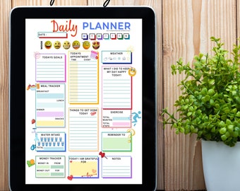 Digital Planner, Digital Download, Downloadable Daily Planner PDF ...