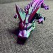 Articulated Crystal Dragon 3D Printed Stim/fidget Toys Tik Tok Dragons ...