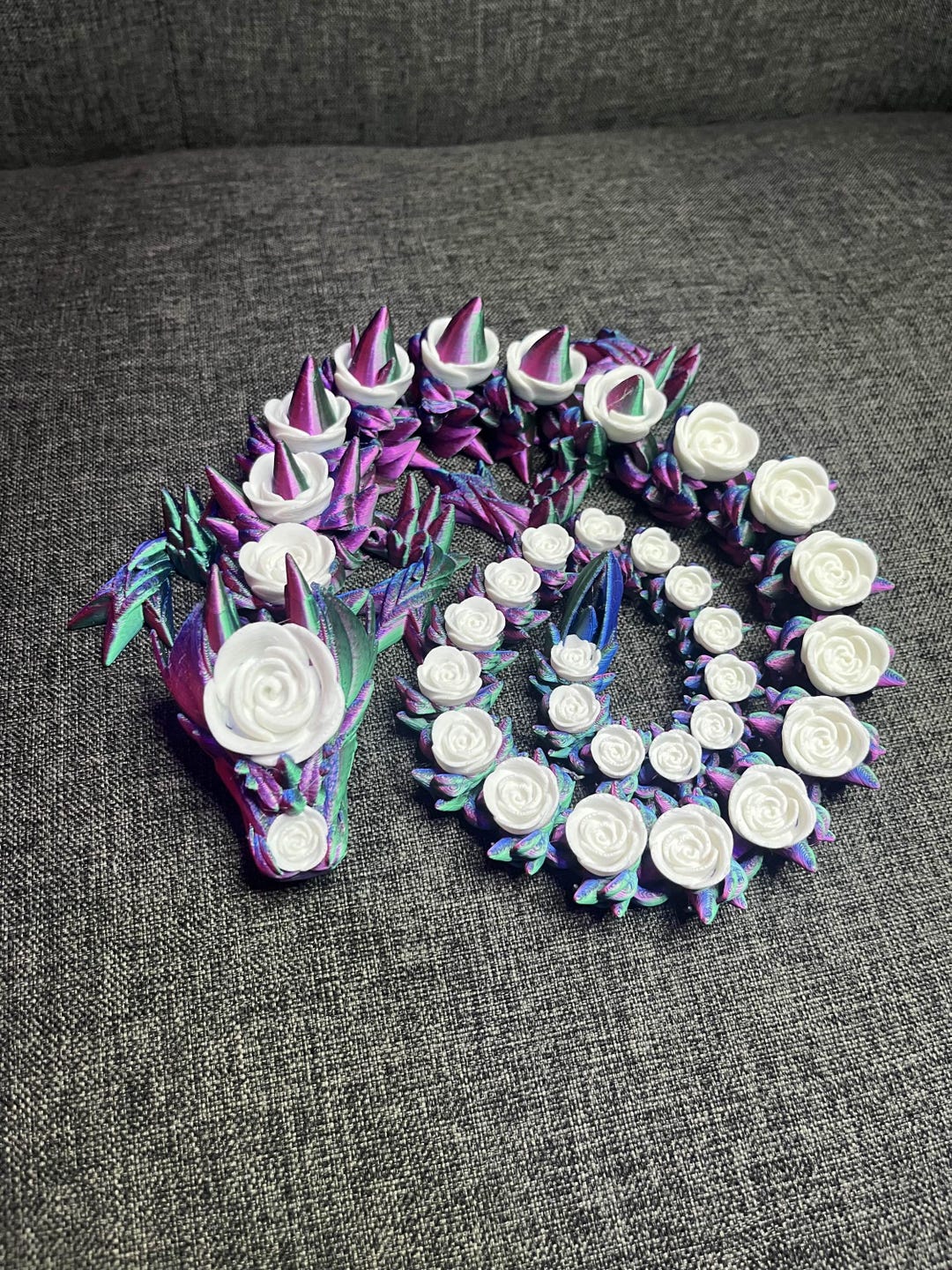 Articulated Rose Dragon 3D Printed Stim/fidget Toys Tik Tok Dragons ...