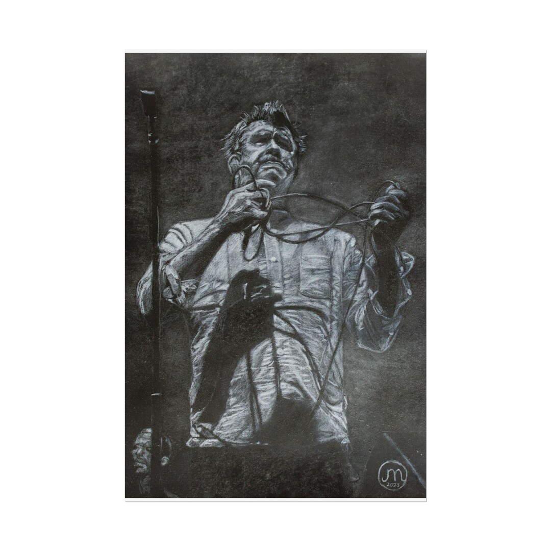 Indie Rock Singer Concert Poster, Music Wall Art, Band Performance ...