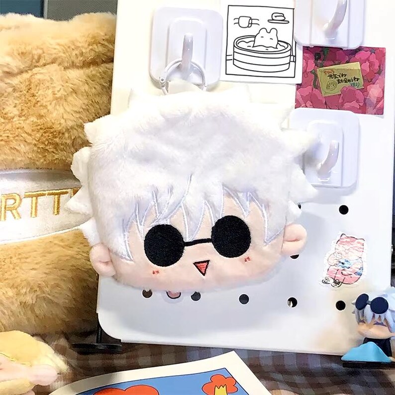 Satoru Gojo Plush Coin Purse Hanging Keychain Wallet Pouch JJK Anime - Etsy