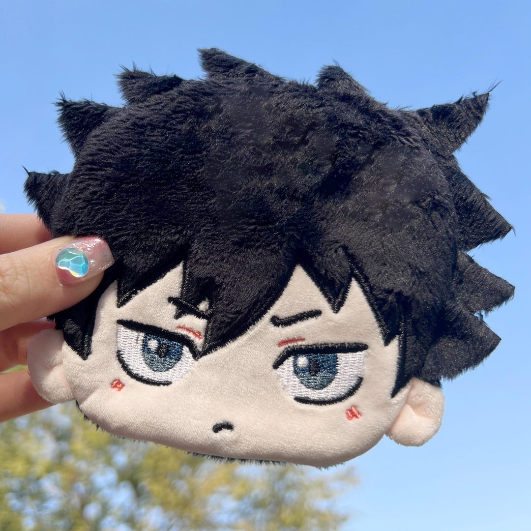 Megumi Fushiguro Plush Coin Purse - Hanging Keychain Wallet Pouch - JJK ...