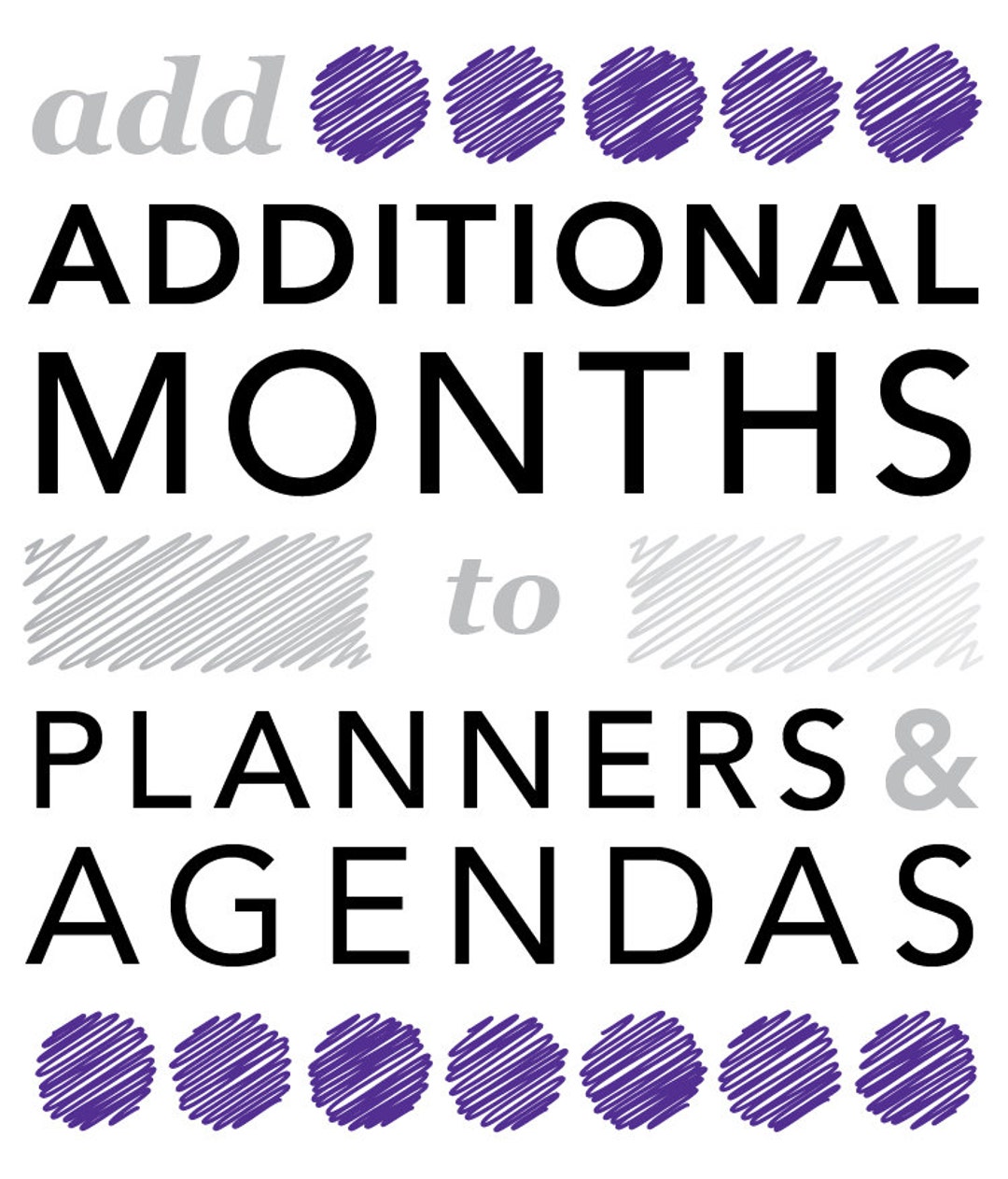 ADD ADDITIONAL MONTHS to Planners & Agendas Customization - Etsy