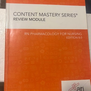 ATI RN Pharmacology for Nursing Book!! Used!! - Etsy