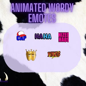 Animated Wordy Emotes - Etsy