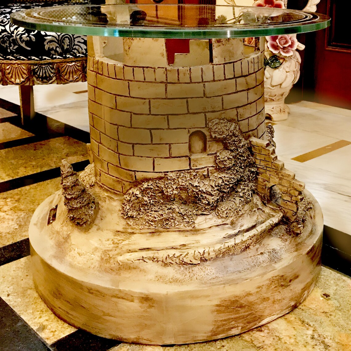 Castle Art Sculpture Table Inspired by Castle Life - Etsy