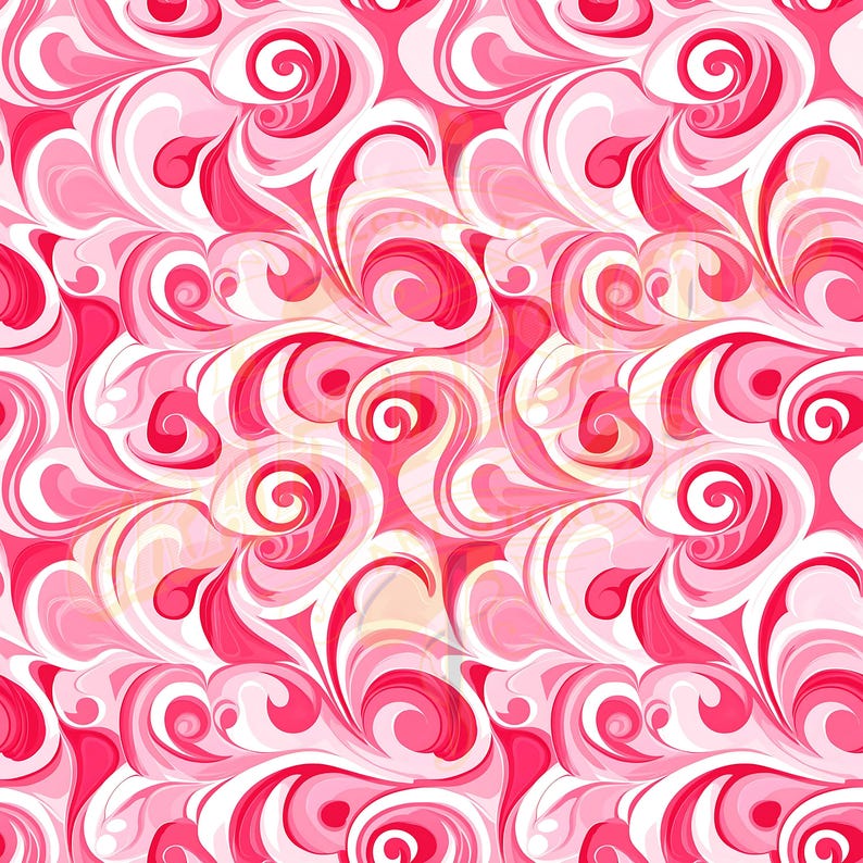 Crafting Love: DIY Valentine's Kit With Seamless Heart Pattern - Etsy