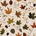 Whimsical Fall Leaves Seamless Design Collection Perfect for Tumbler ...