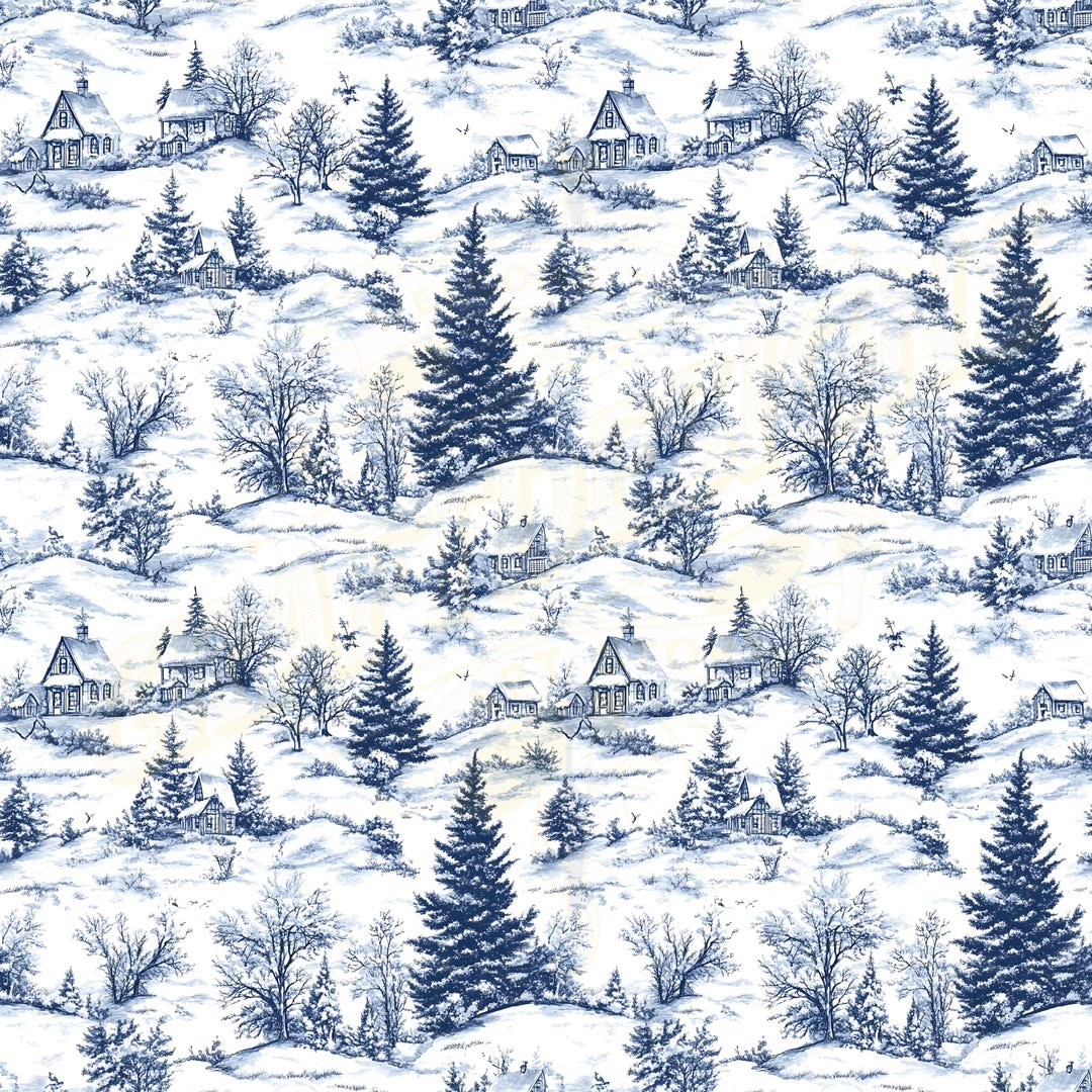 Whimsical Wonder: Seamless Christmas Toile Patterns for Tumbler Designs ...