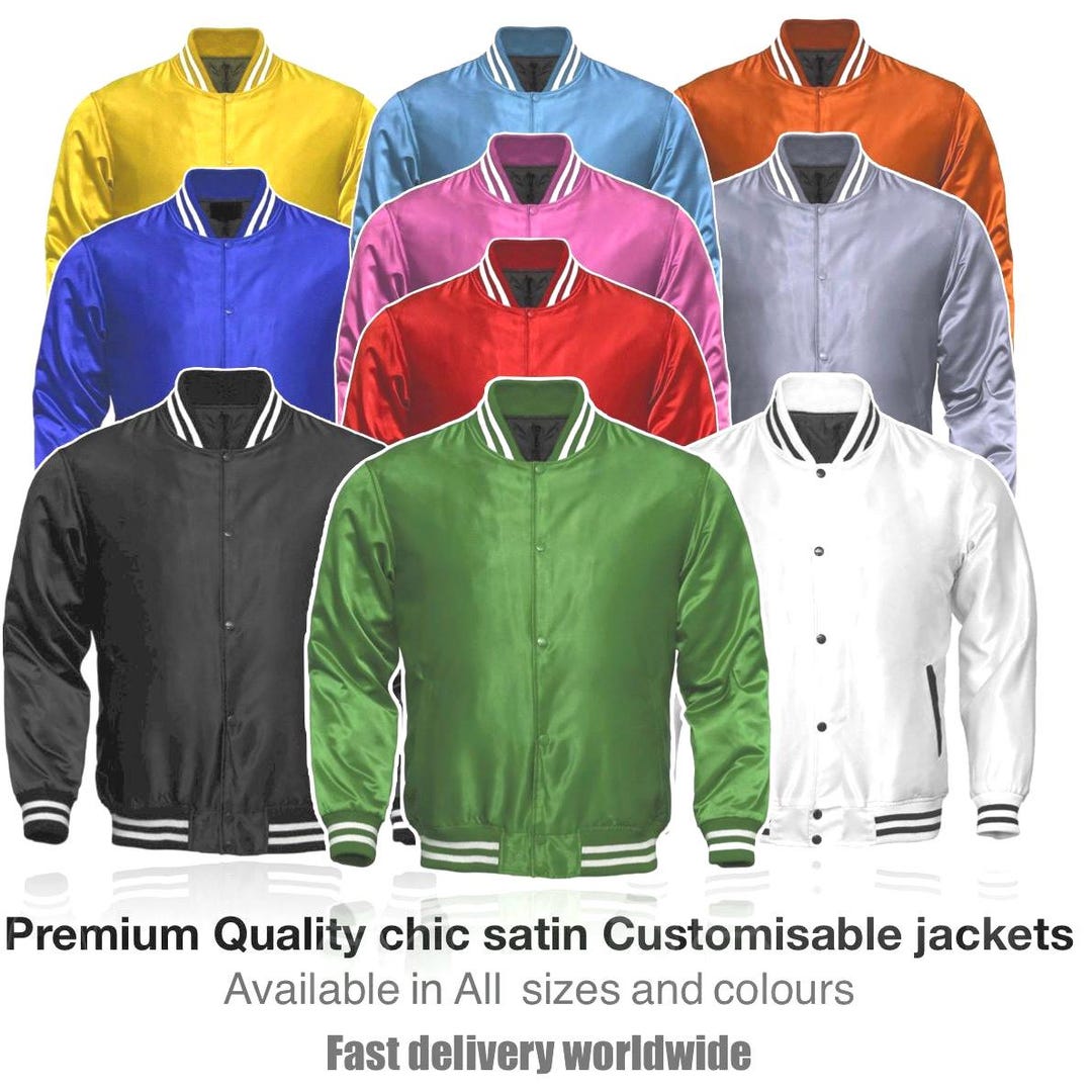 CUSTOM SATIN JACKET Unisex Bomber Jacket| Personalized Outwear ...
