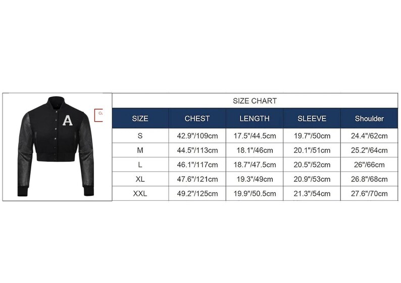 CROP VARSITY JACKET| Baseball Crop Jacket| Customize Wool Body ...