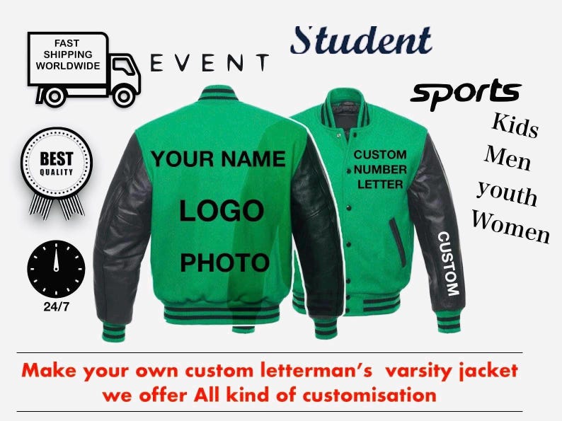 Make Your Own Custom Letterman Varsity Jacket Custom Hooded Jacket ...