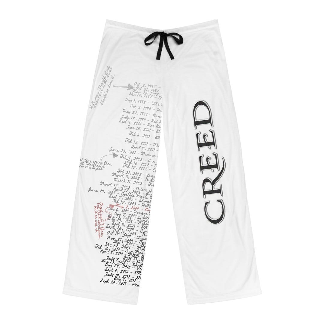 Creed Concert Tour Pajama Pants - 90s Rock Band Lounge Pants - Father's ...