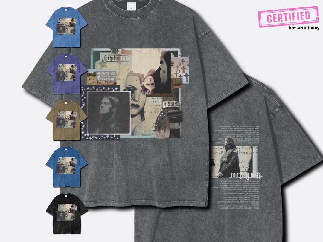 Ethel Cain Shirt | Fan Art Oversized Graphic Tee | 2025 Tour-inspired ...