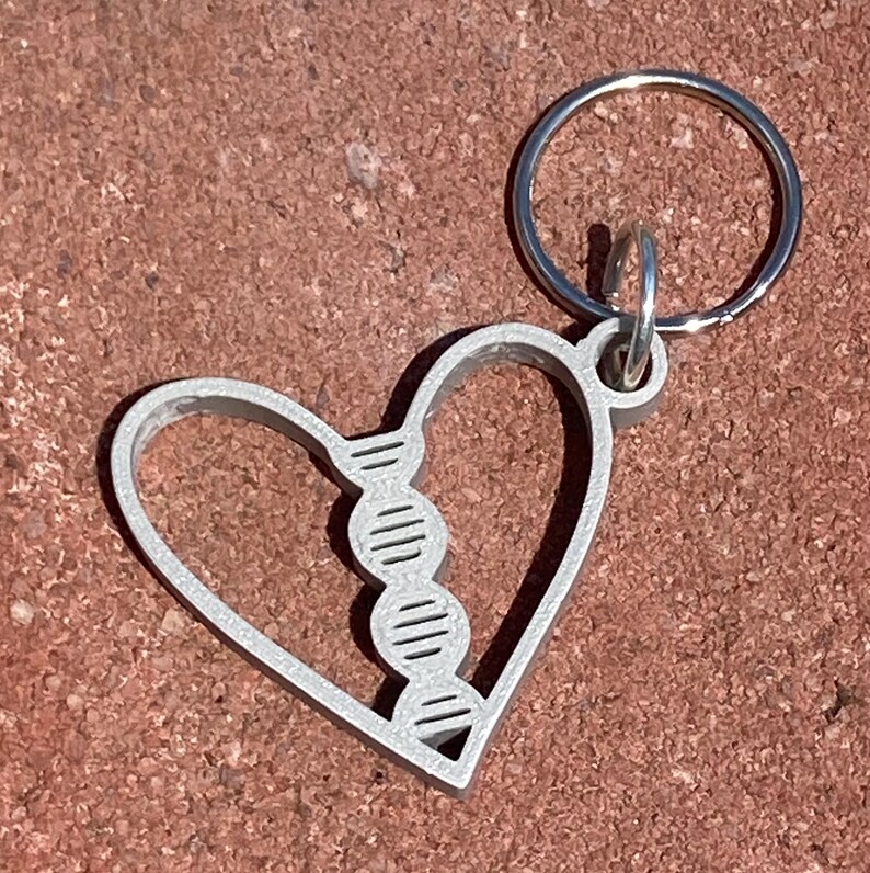 Broken Heart Mended With DNA Keychain Keepsake for Npes - Etsy