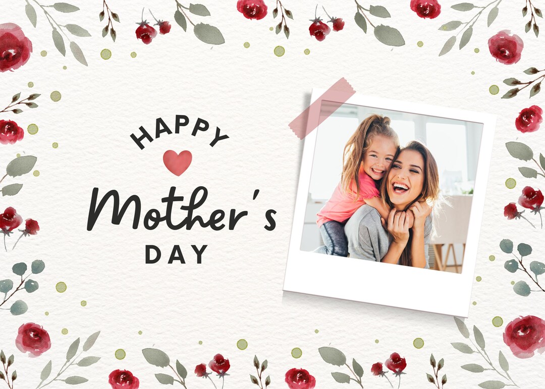 Personalized Picture Mothers Day Card-finished Product - Etsy