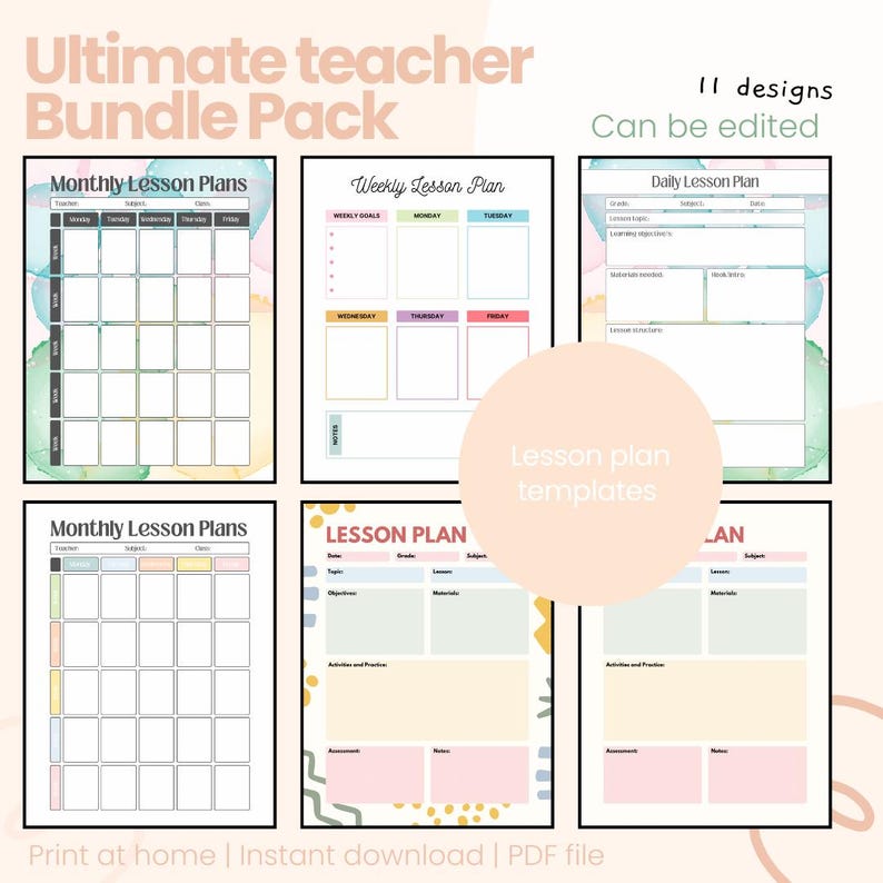 Ultimate Teacher Bundle Pack Back to School Teacher Pack Digital ...