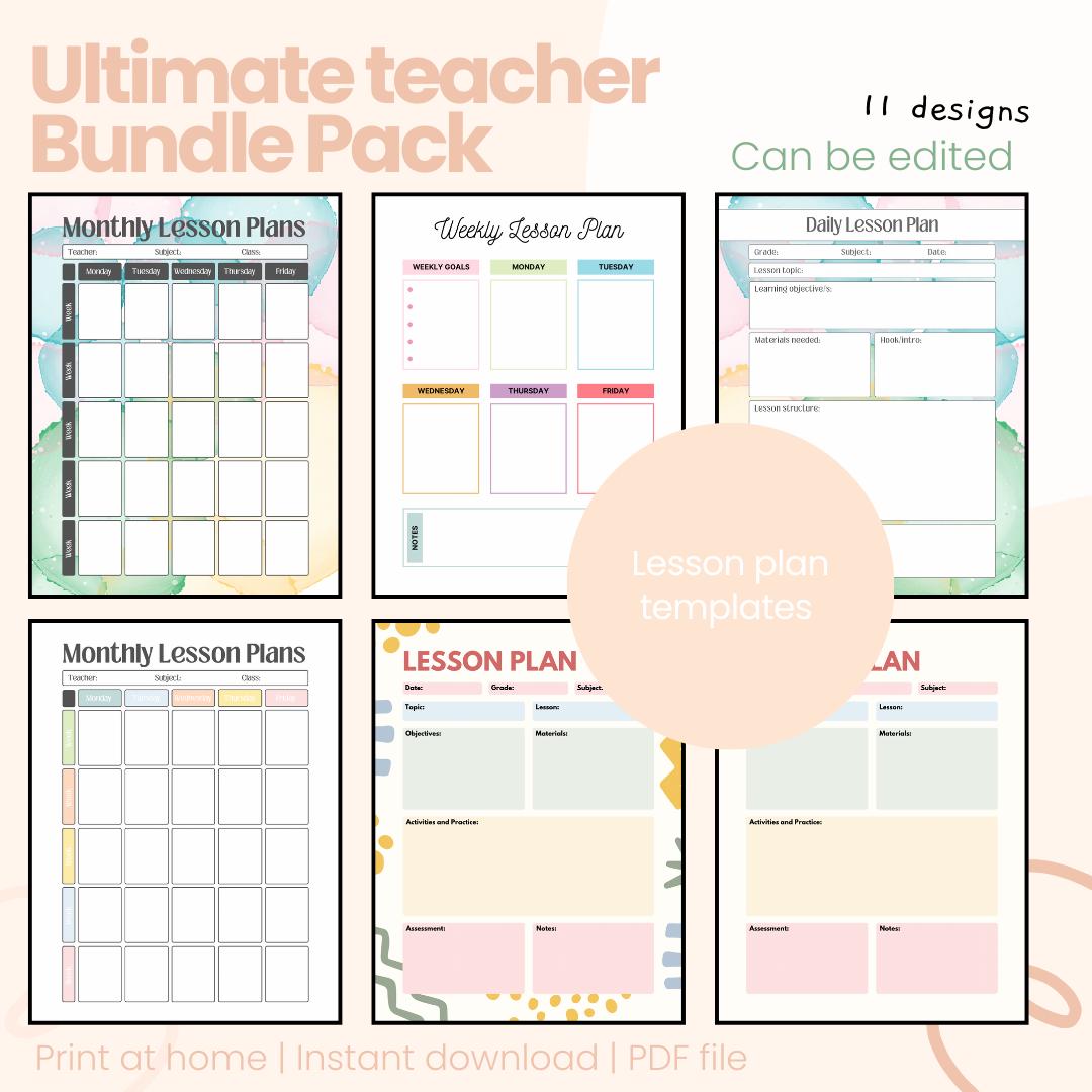 Ultimate Teacher Bundle Pack Back to School Teacher Pack Digital ...