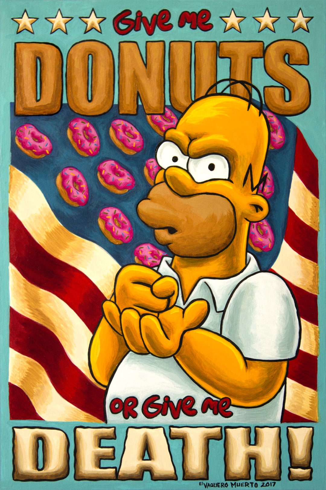 Give Me Donuts or Give Me Death! Fanart Painting - Etsy