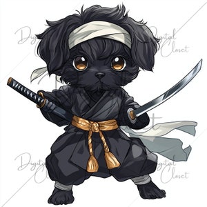 30 Cute Anime Dogs - Various Breeds of Dat - PNG Format - Scrapbooking ...