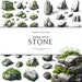 100 Digital File of Rocks - Game Assets - Different Shapes and Sizes of ...
