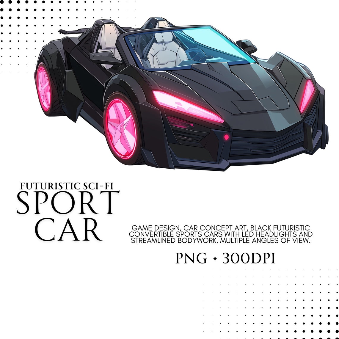 8 Futuristic Sci-fi Sport Car - Game Design - Game Assets - Concept Art ...