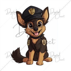 30 Cute Anime Dogs - Various Breeds of Dat - PNG Format - Scrapbooking ...