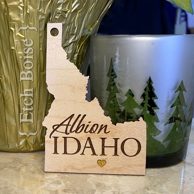 Wood Idaho State Ornament for Boise Meridian Nampa Coeur - Etsy