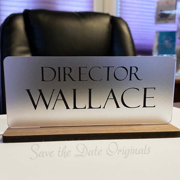 Standing Desk Name Plate - Etsy