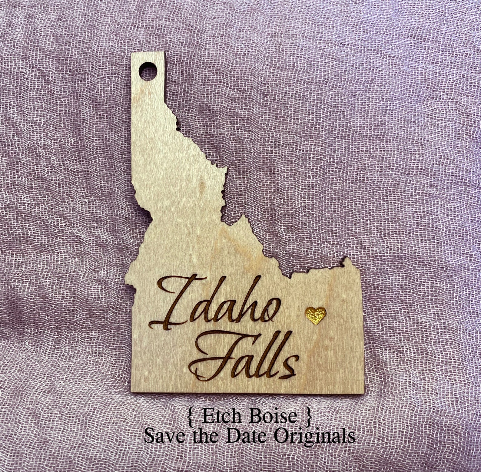 Wood Idaho State Ornament for Boise Meridian Nampa Coeur - Etsy