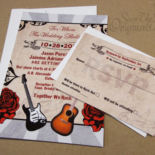 Rock N Roll Wedding - Etsy