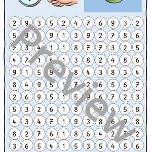 Number Learning Game 0-10: Search and Match Activity for Buttons ...