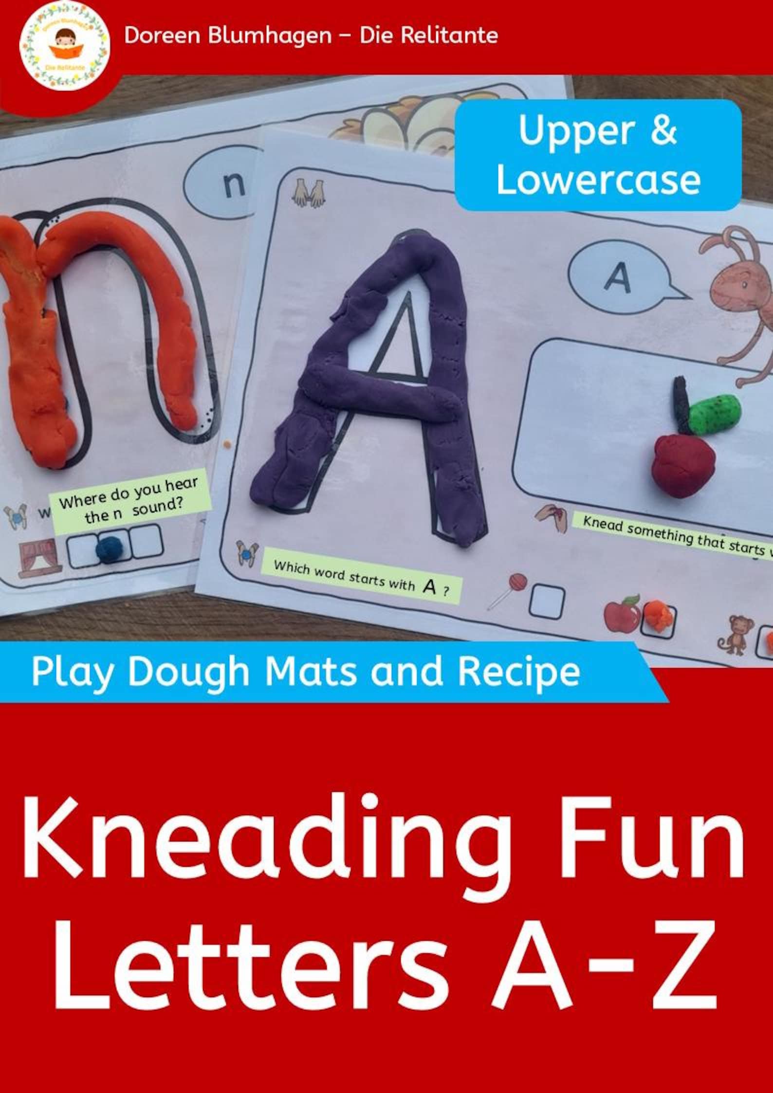 Playdough Letters A-Z – Sound Recognition Mats for Kindergarten ...