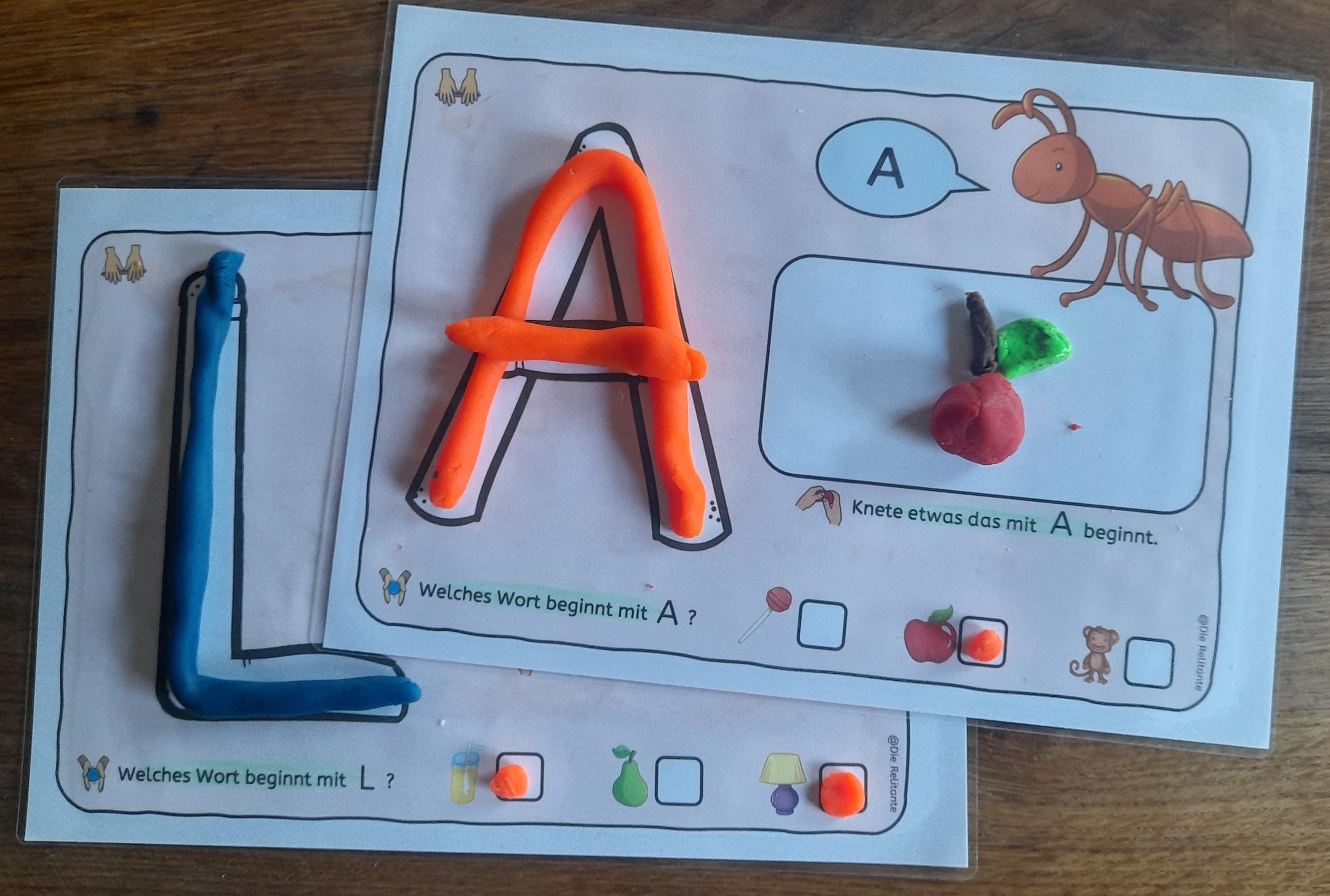Playdough Letters A-Z – Sound Recognition Mats for Kindergarten ...