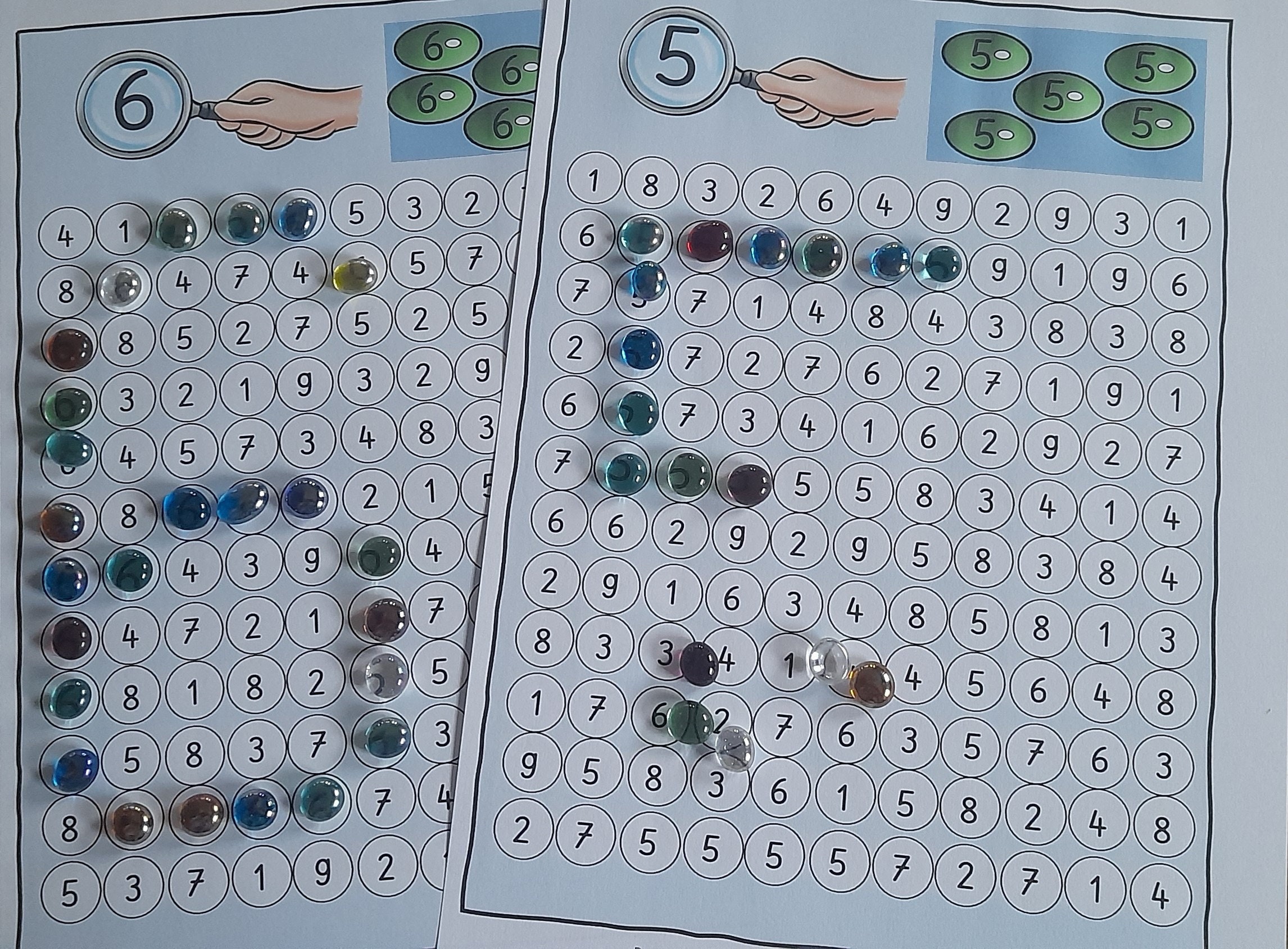 Number Learning Game 0-10: Search and Match Activity for Buttons ...