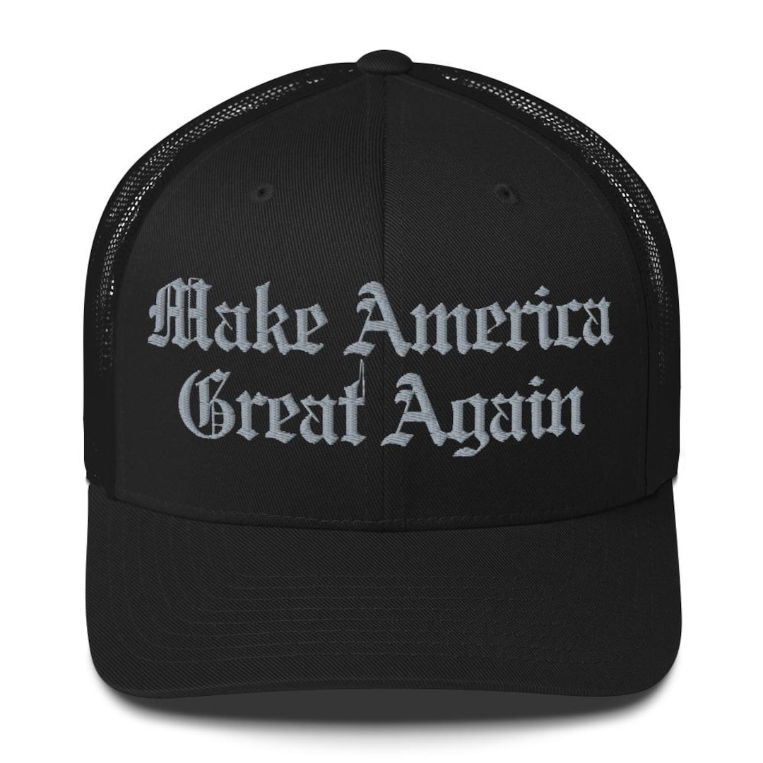 MAGA Trump Elon "make America Great Again" Gothic Old English ...