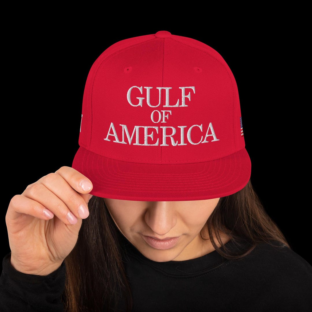 Gulf of America MAGA Snapback Hat - Make America Great Again ...