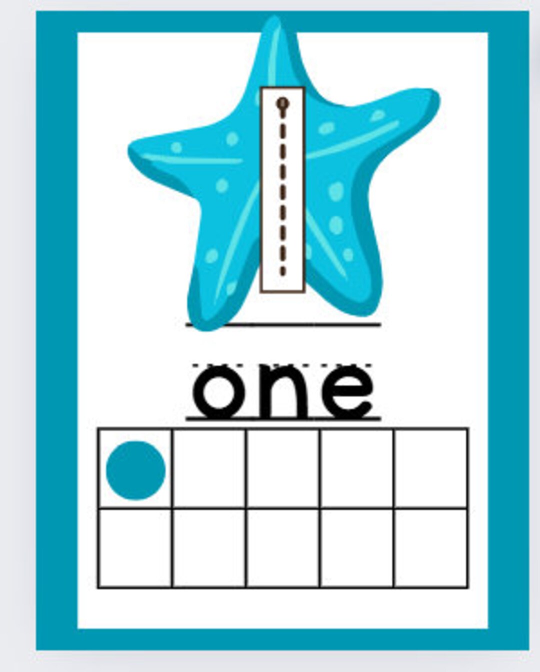 Classroom Numbers 1-10, Blue, Ocean Theme - Etsy