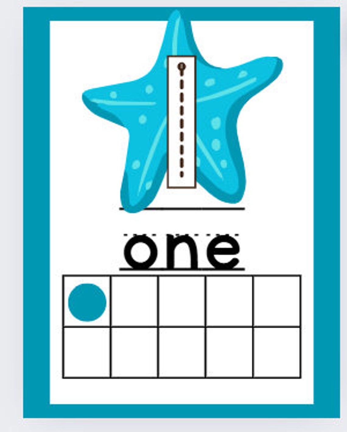Classroom Numbers 1-10, Blue, Ocean Theme - Etsy