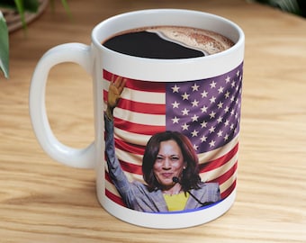 Kamala Harris 2024 Presidential Campaign Mug 11oz Ceramic Coffee Cup ...