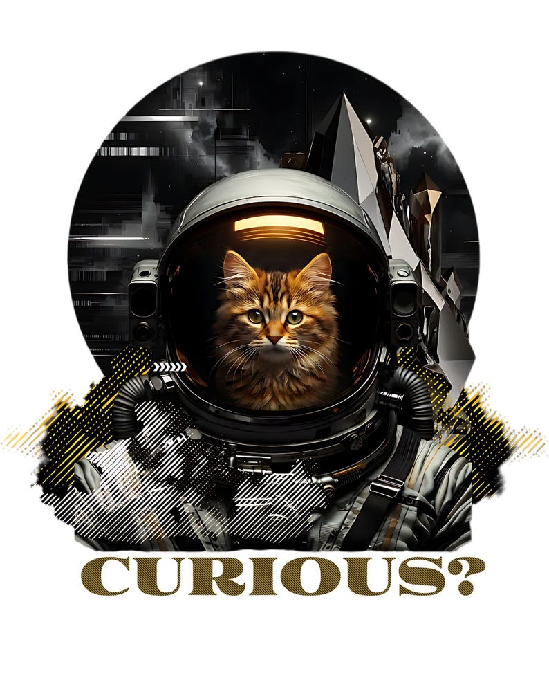 Astronaut Cat Shirt, Cosmic Kitty Graphic Tee, Space Lover Apparel - Etsy