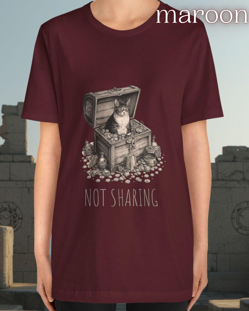 DND Cat Treasure Chest Shirt, Fantasy RPG Cat Lover Tee, Dungeon Master ...