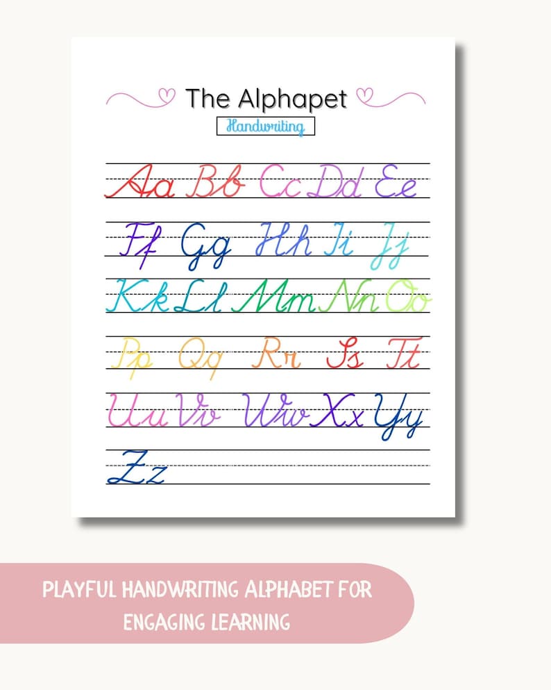 Colourful Alphabet and Numbers for Kids, Printable Alphabet and ...