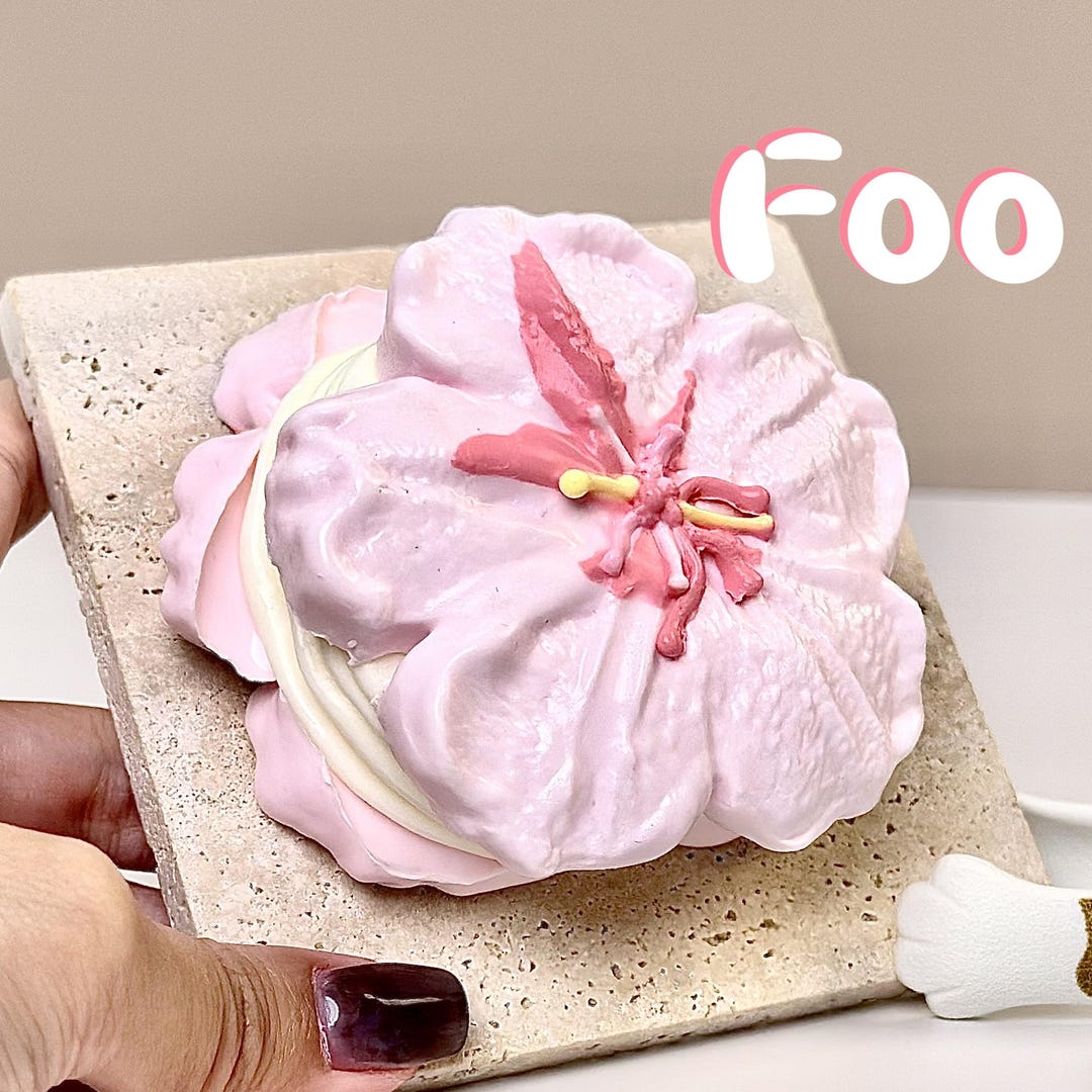 Sakura Biscuit Taba Squishy Slime Toy, Handmade Tarro Squishy Toy ...